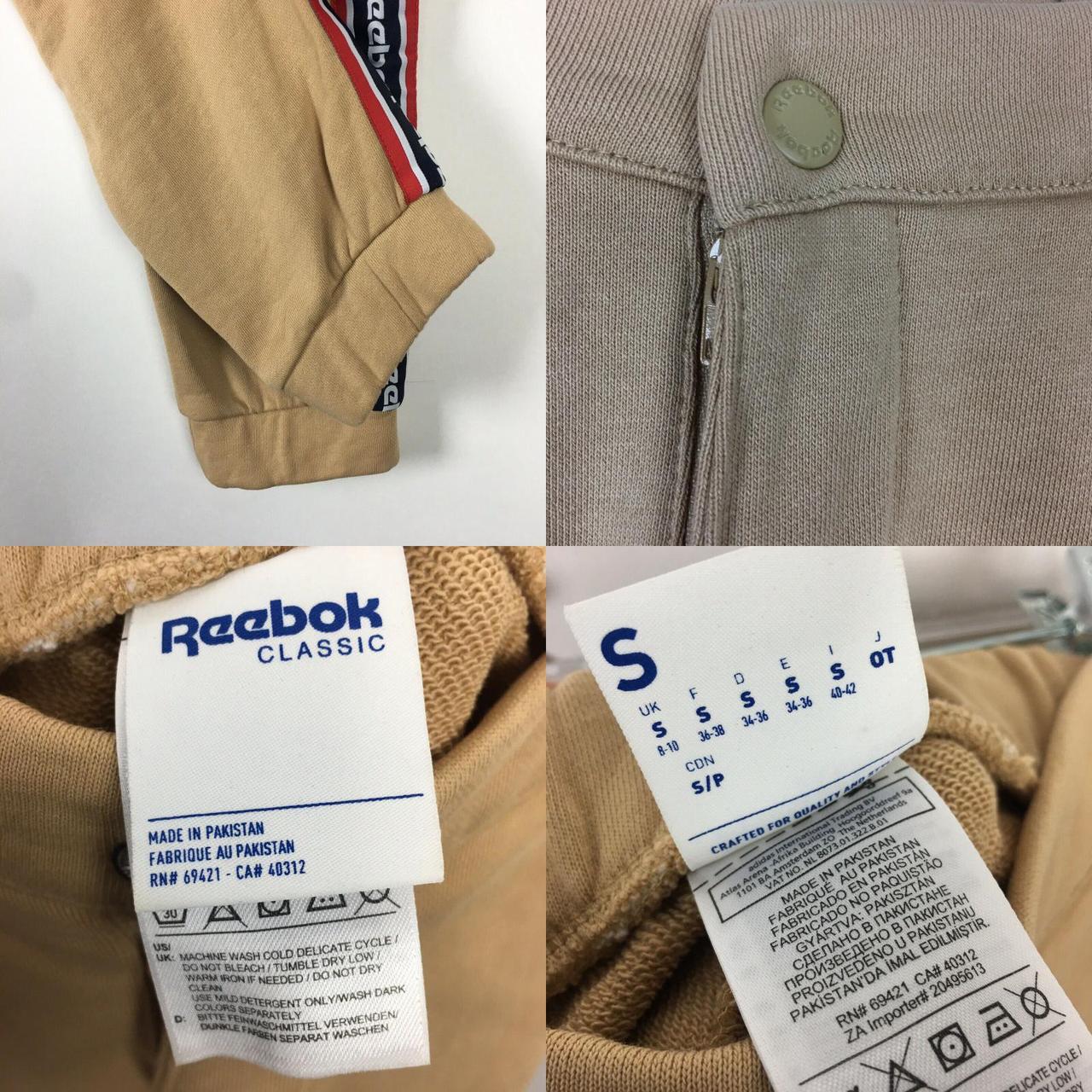 Reebok Classic Tan Jogger Sweat Pants Womens Small... - Depop