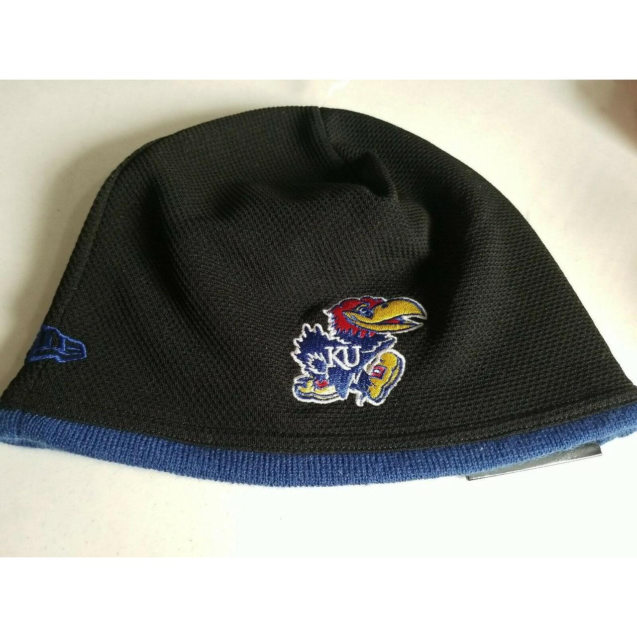Kansas University KU New Era Beanie Winter... - Depop