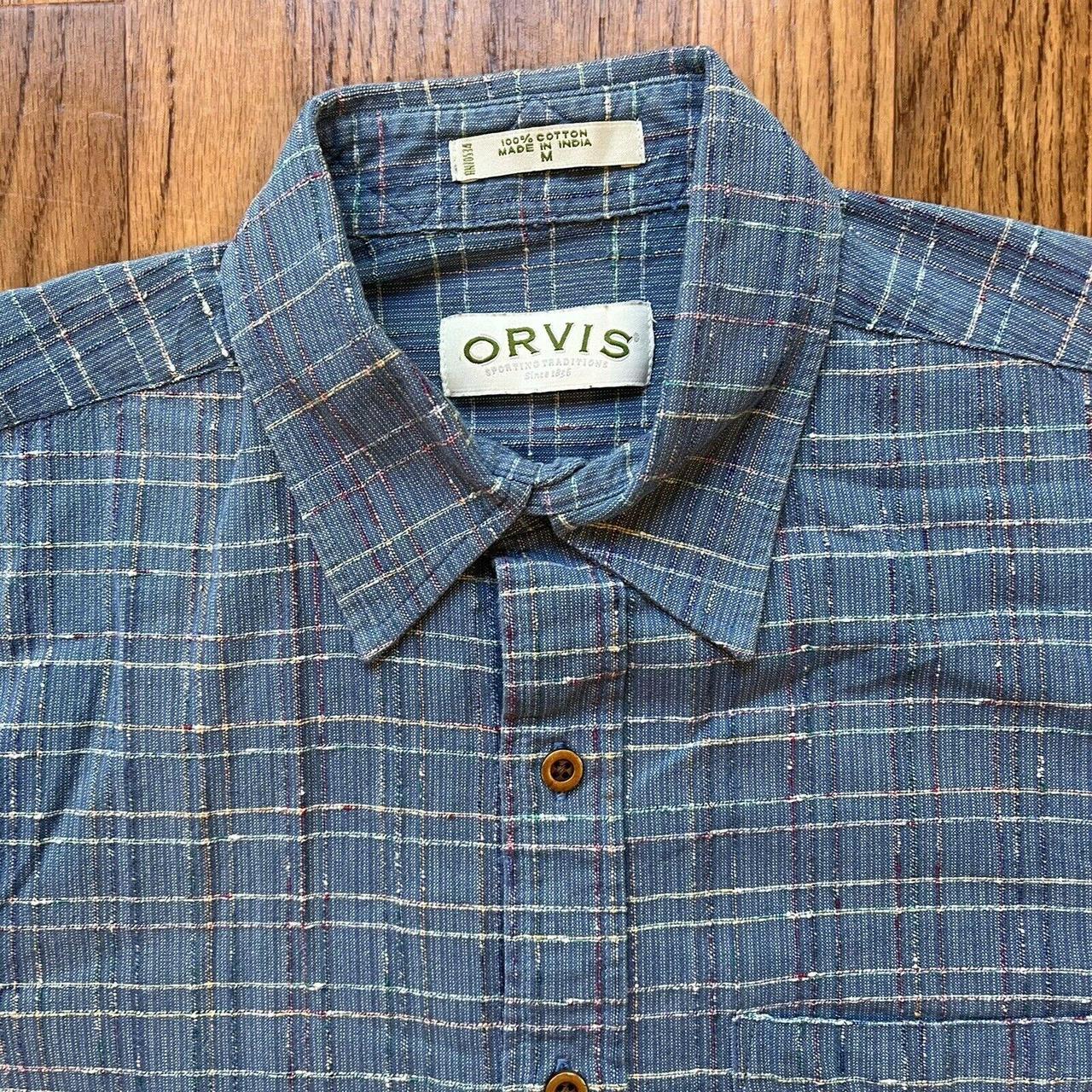 Vintage Orvis Western Button Down Short Sleeve... - Depop