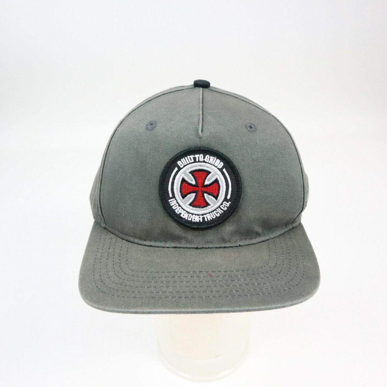 Vtg Independent Trucks Skateboard Hat Sun Faded Gray... - Depop