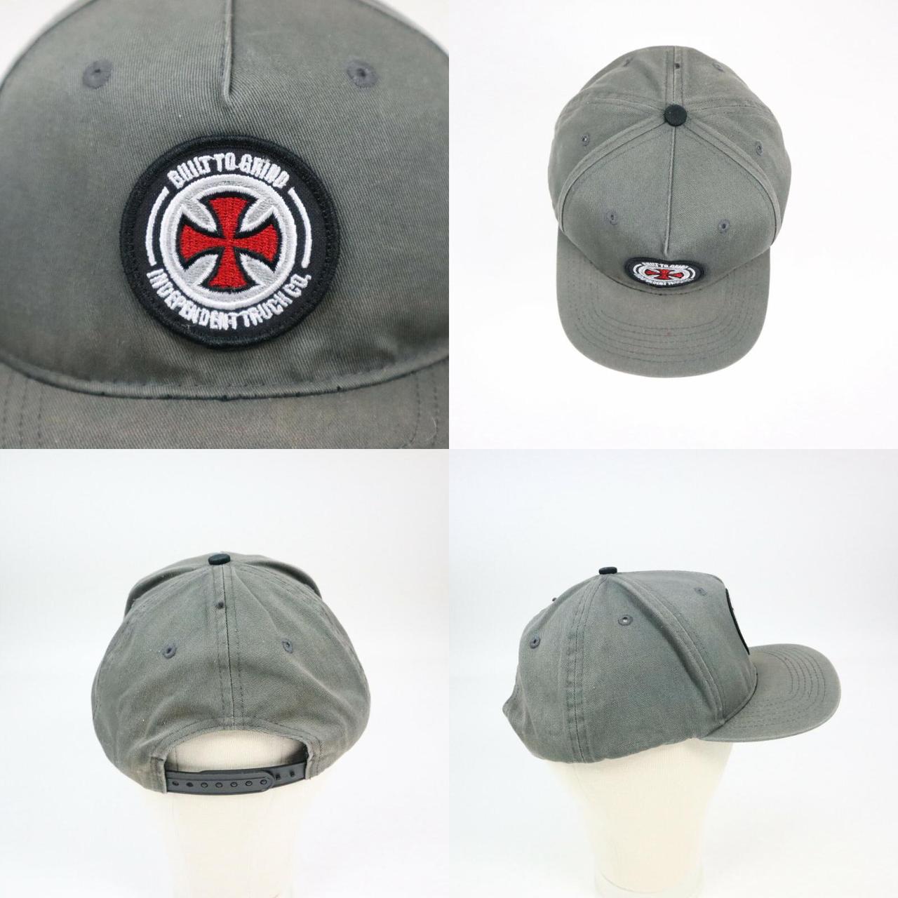Vtg Independent Trucks Skateboard Hat Sun Faded Gray... - Depop