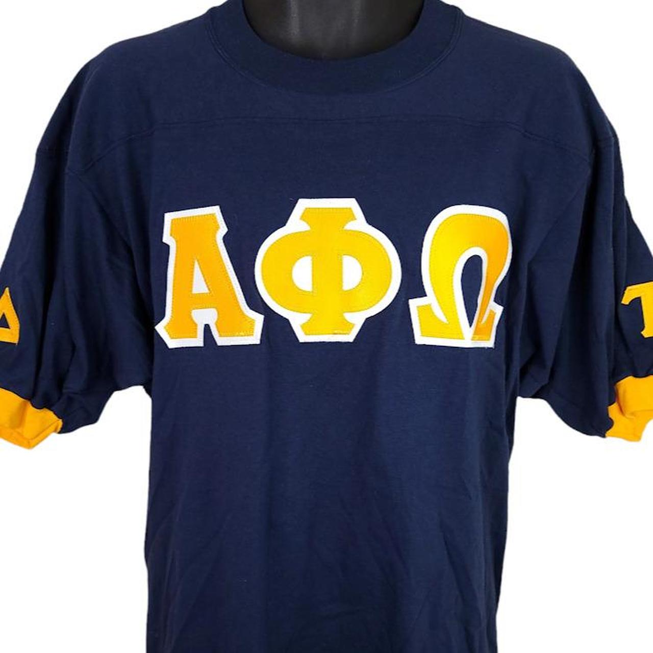 Alpha Phi Omega Fraternity T Shirt Vintage 90s... - Depop