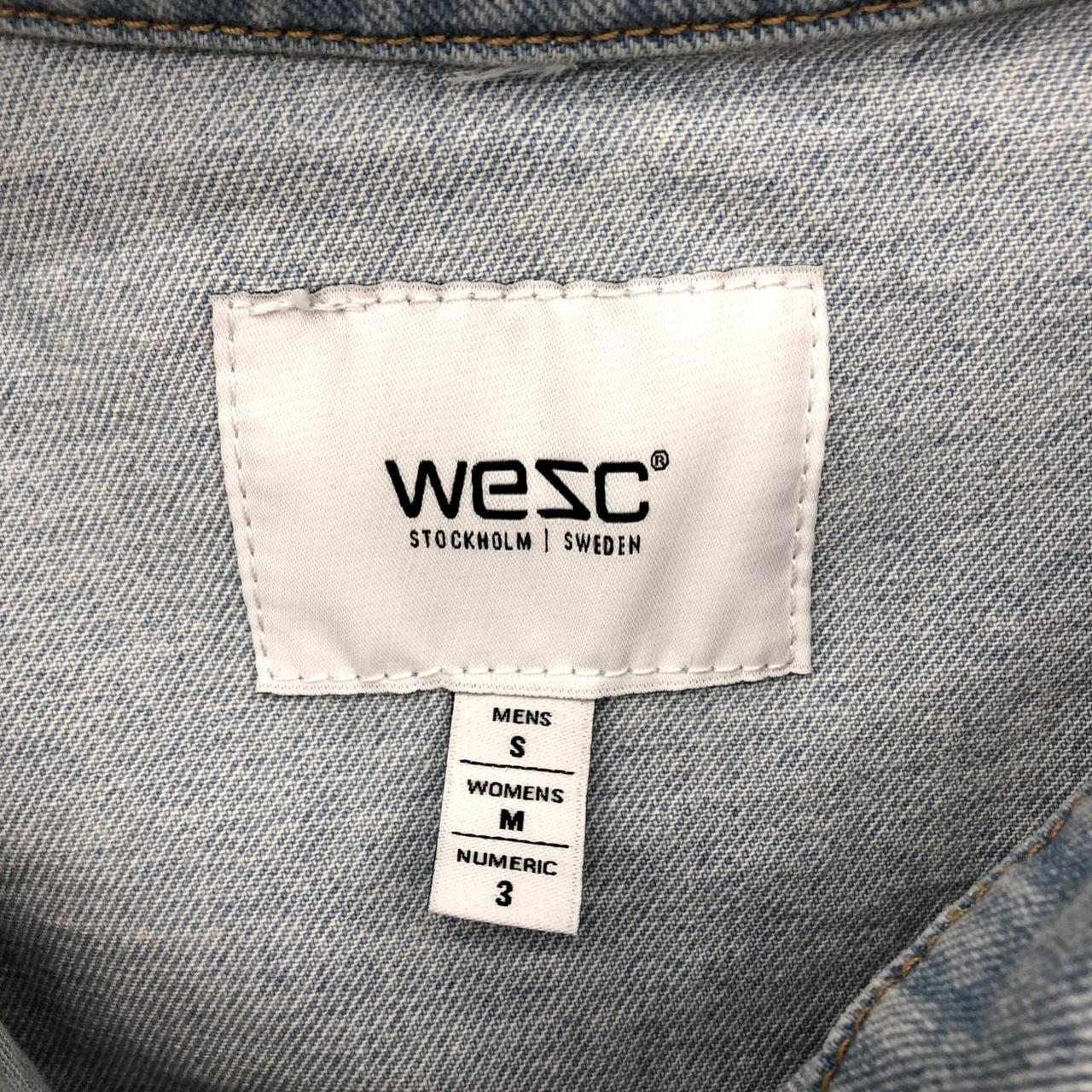 New With Tags Wesc Color Blocked Bleached Light Wash... - Depop