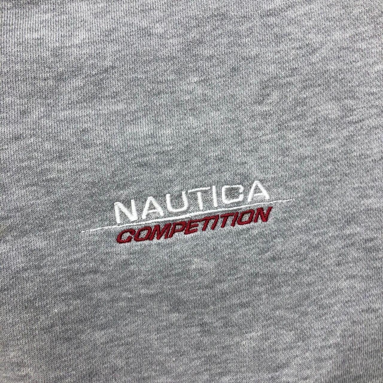 Vintage Nautica Gray Nautica Competition 1/4 Zip... - Depop