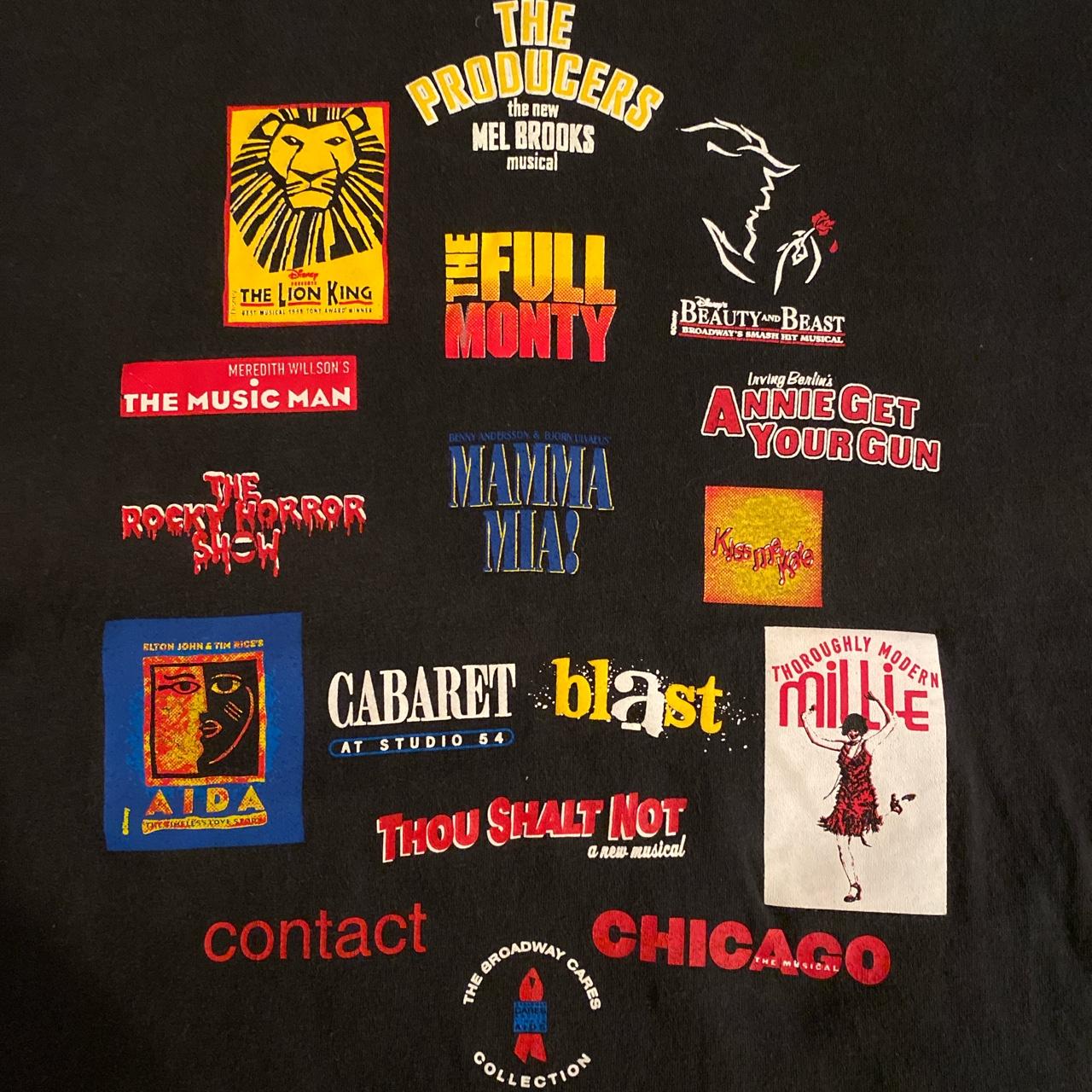 Rare Vintage Broadway Musical Collection Tee Size... - Depop