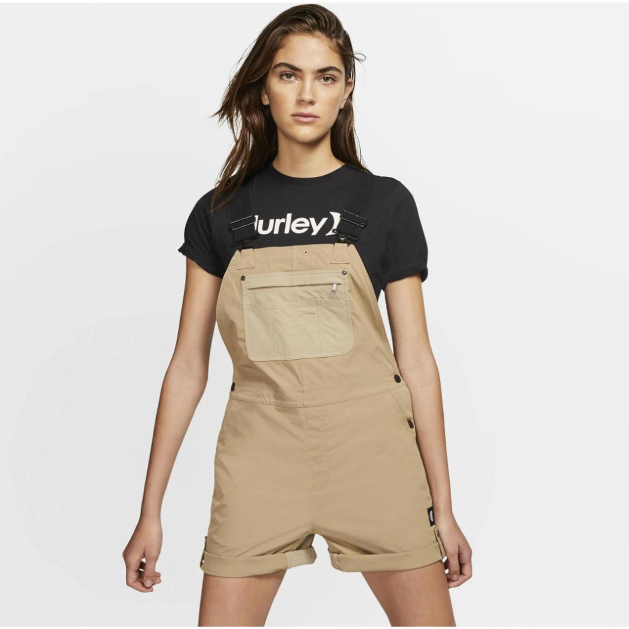 Hurley X Carhartt Womens Overall Shorts Size Small... - Depop