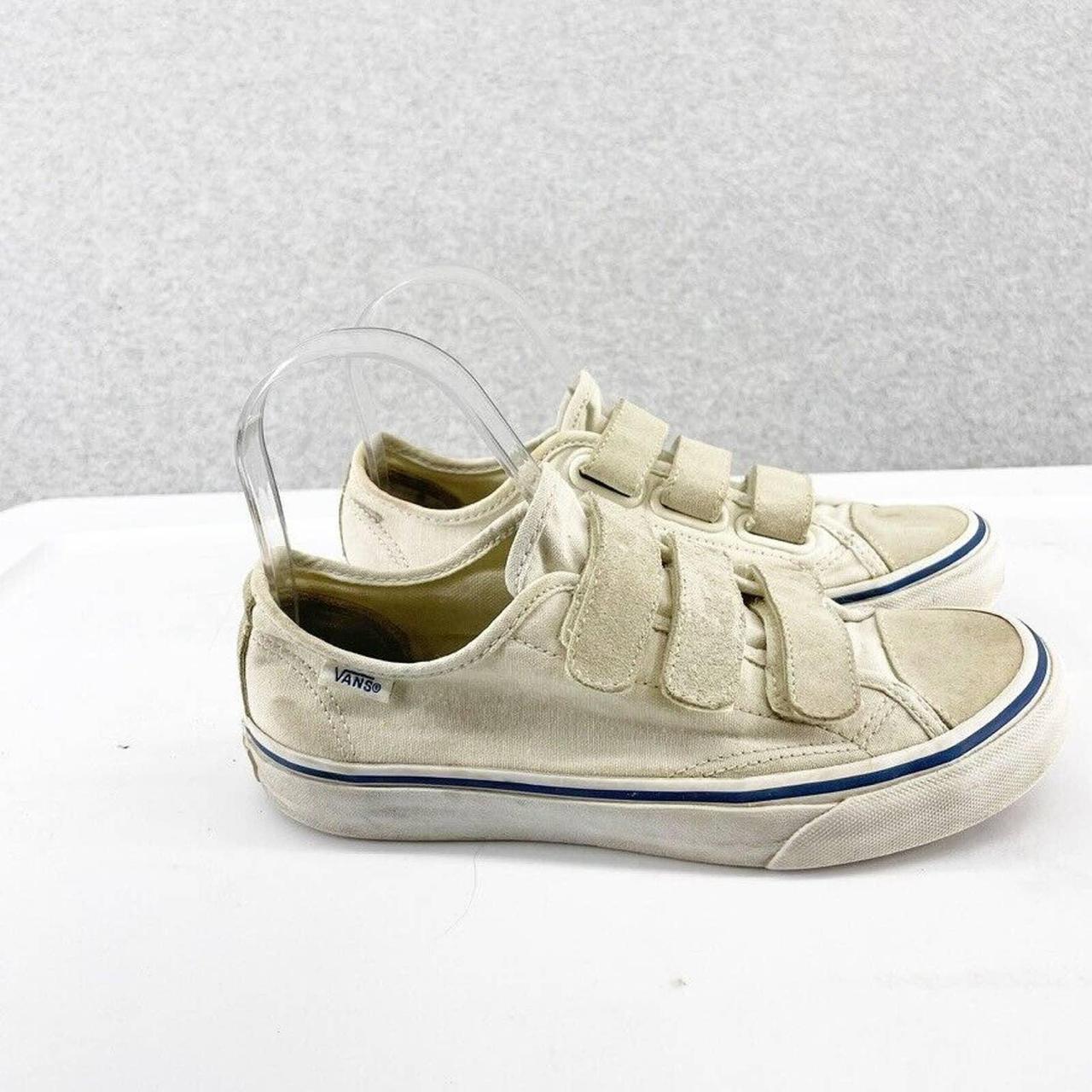 Vans 3 Strap Slip on Casual Shoes Ivory White Men 5... - Depop
