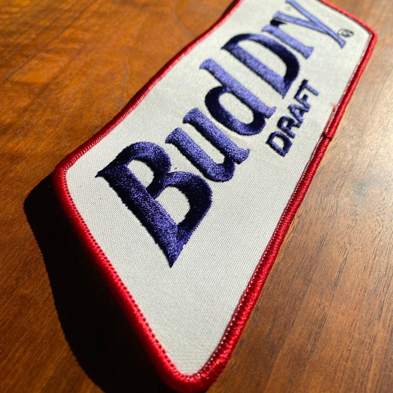 Vintage Large Bud Dry Draft Patch Measures 8.5” x... - Depop