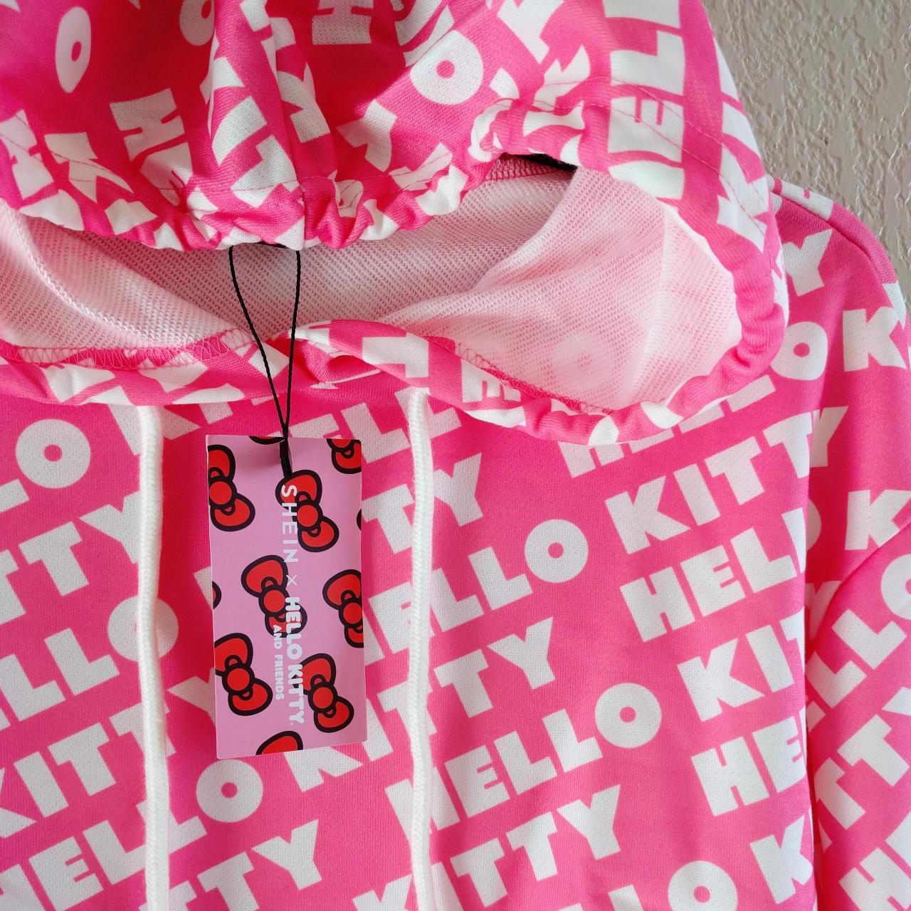 New with tags. SHEIN X Hello Kitty Spell Out Cropped... - Depop