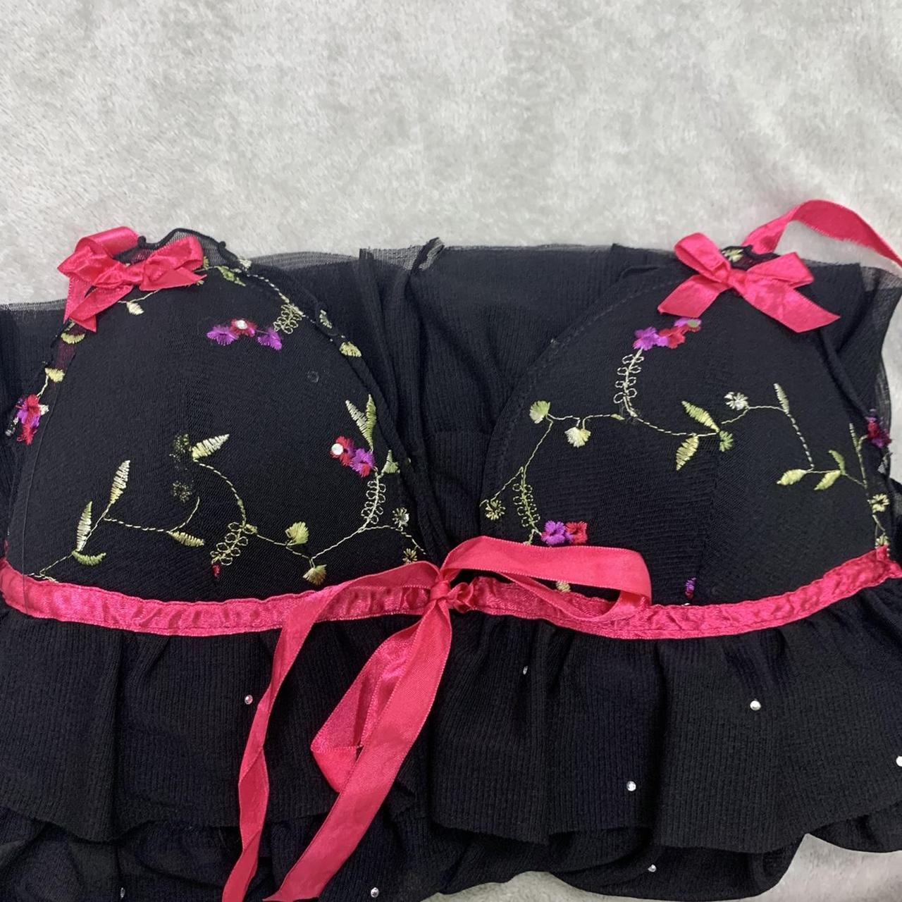 Victorias Secret Black Lingerie Lace Top With Depop