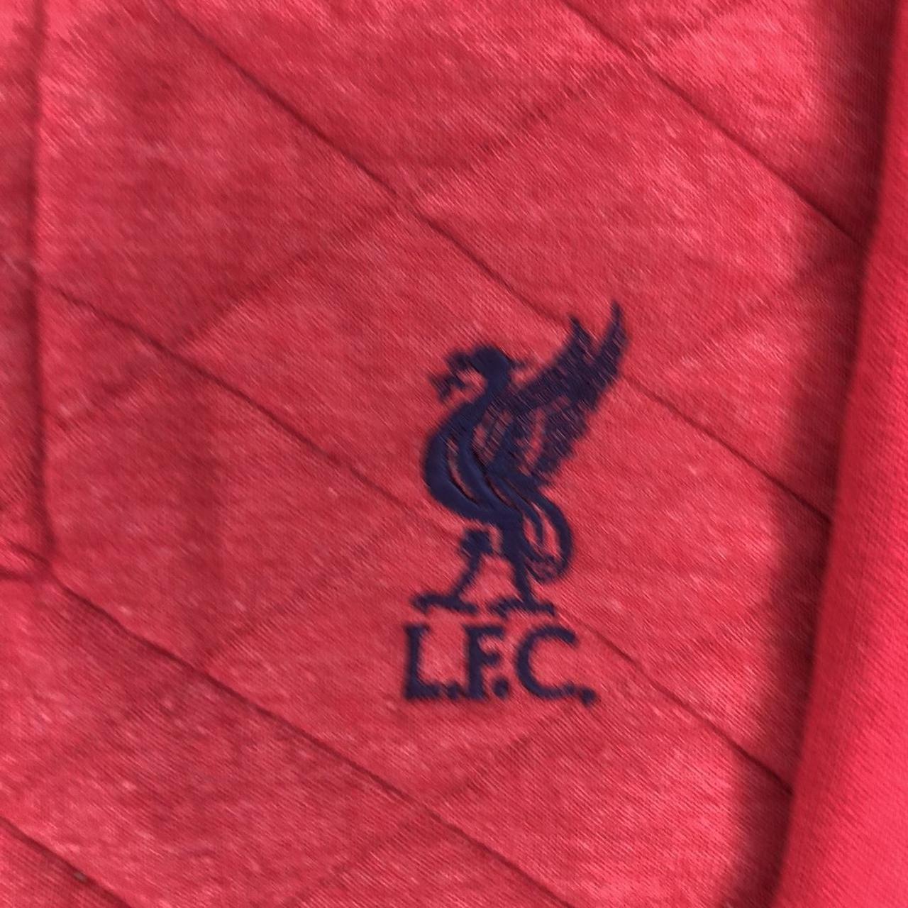 Red Liverpool quarter zip size xs Meuserments... - Depop