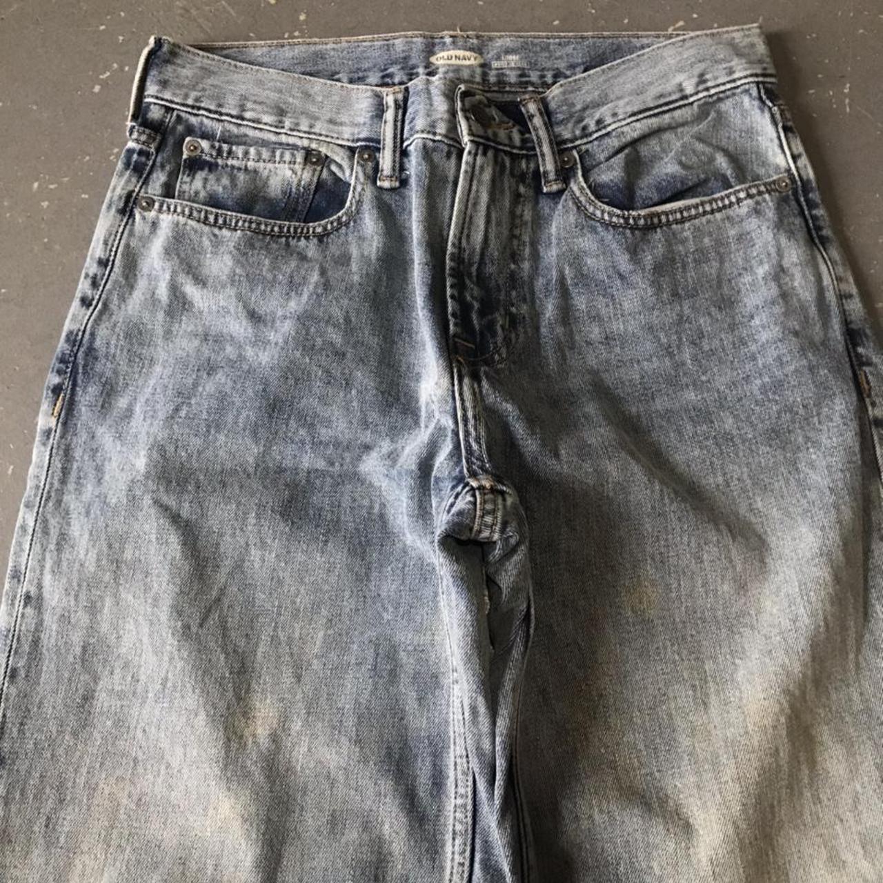 GRUNGEY LIGHT ACID WASH DENIM - Straight fit -... - Depop