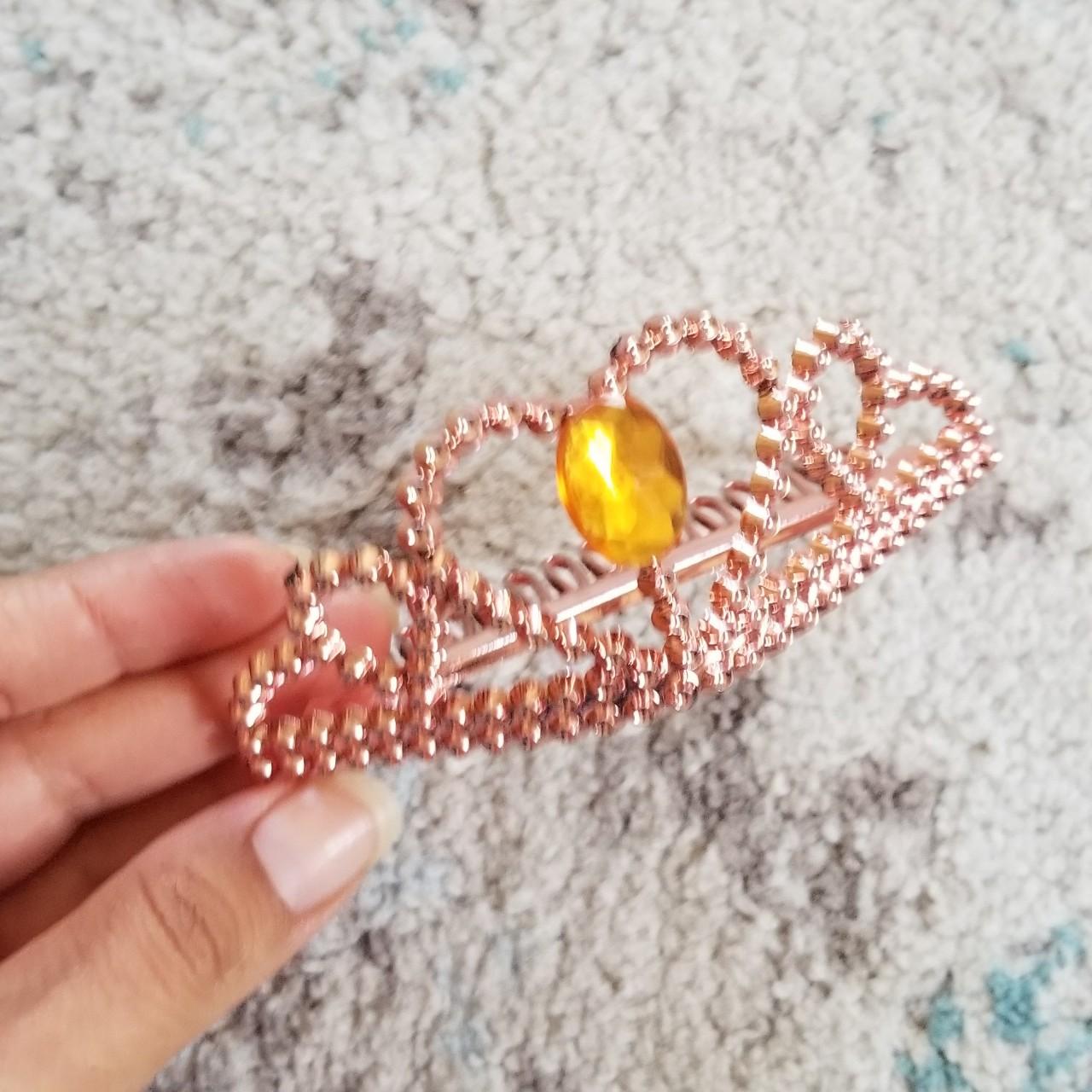 Pink heart shaped mini crown #princess #gyaru... - Depop