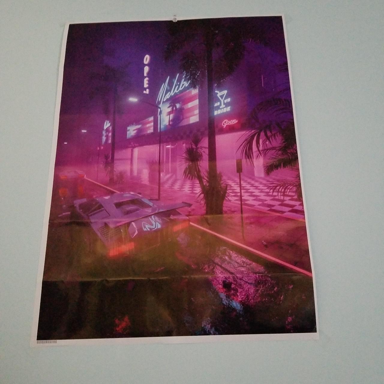 Vaporwave cyberpunk aesthetic poster #retro90s... - Depop