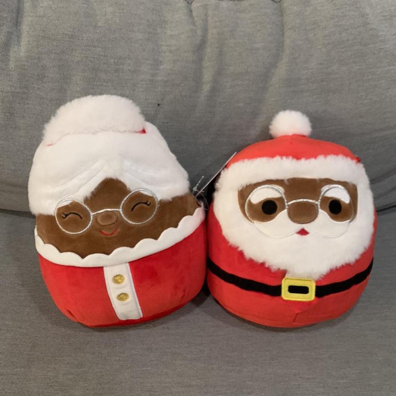 Squishmallow Santa and Mrs clause black 8 inches... - Depop
