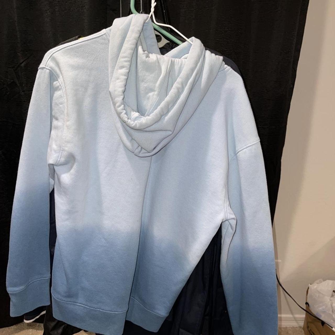 Blue gradient Hollister hoodie - Depop