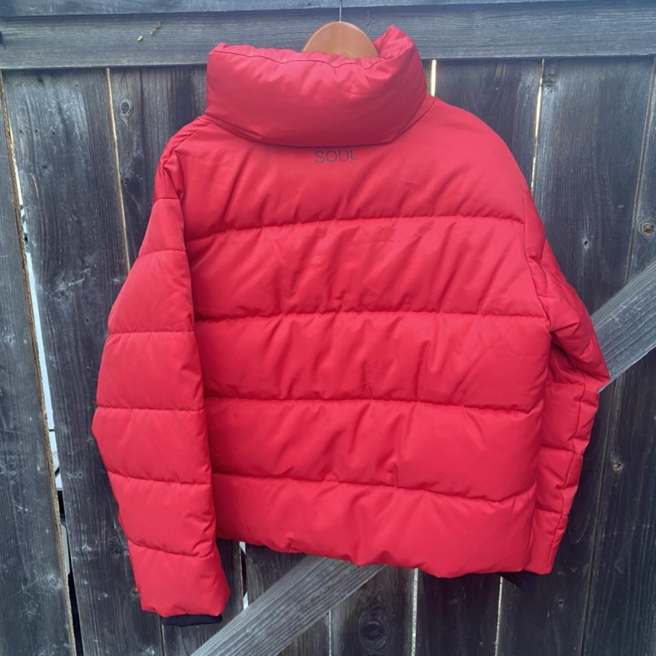 Never worn SoulCycle red puff jacket #soulcycle... - Depop