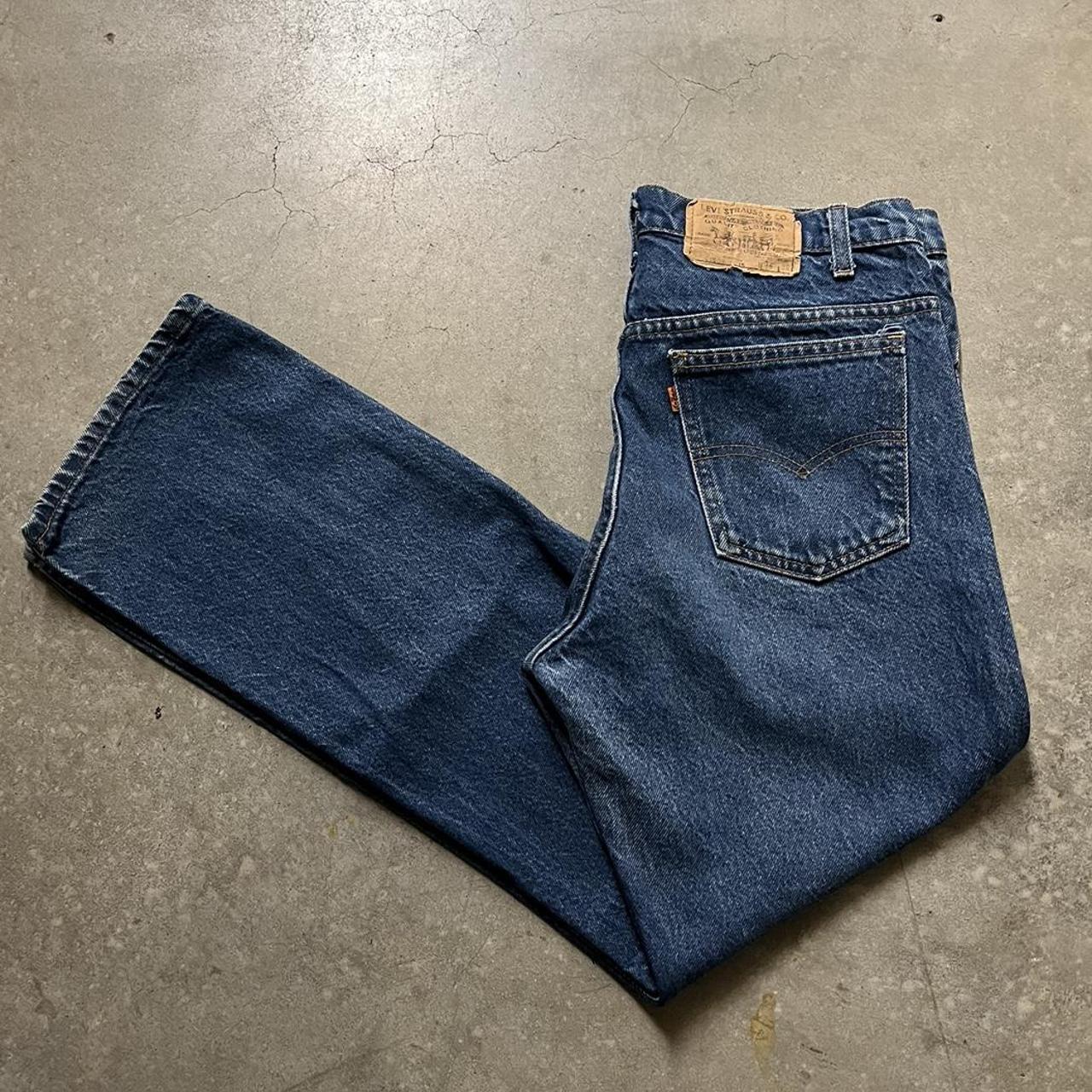 Vintage Levis 80s 509 Orange Tab Regular Fit Denim... - Depop