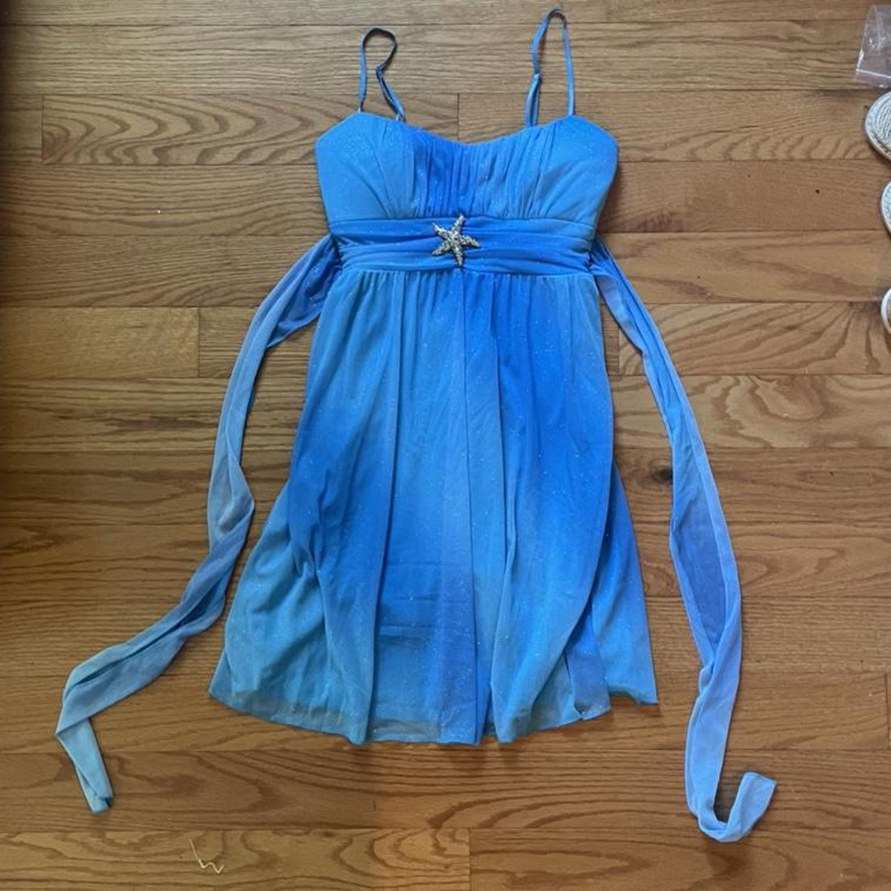 Macy's Women's Blue Dress | Depop
