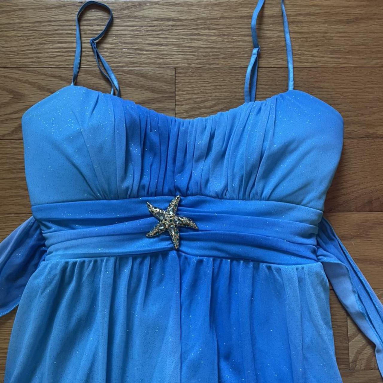 Macy's Women's Blue Dress | Depop