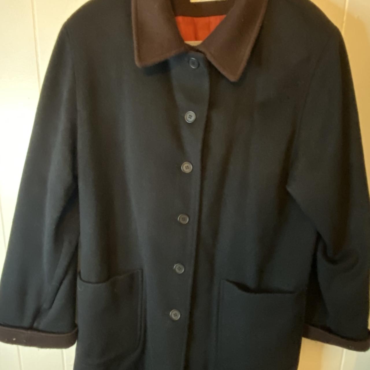 FORECASTER OF BOSTON BLACK WOOL BLEND WOMEN'S COAT... - Depop