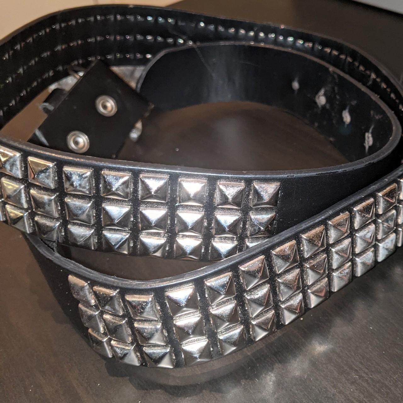 Y2k studded belt Two piece: separate buckle and... - Depop