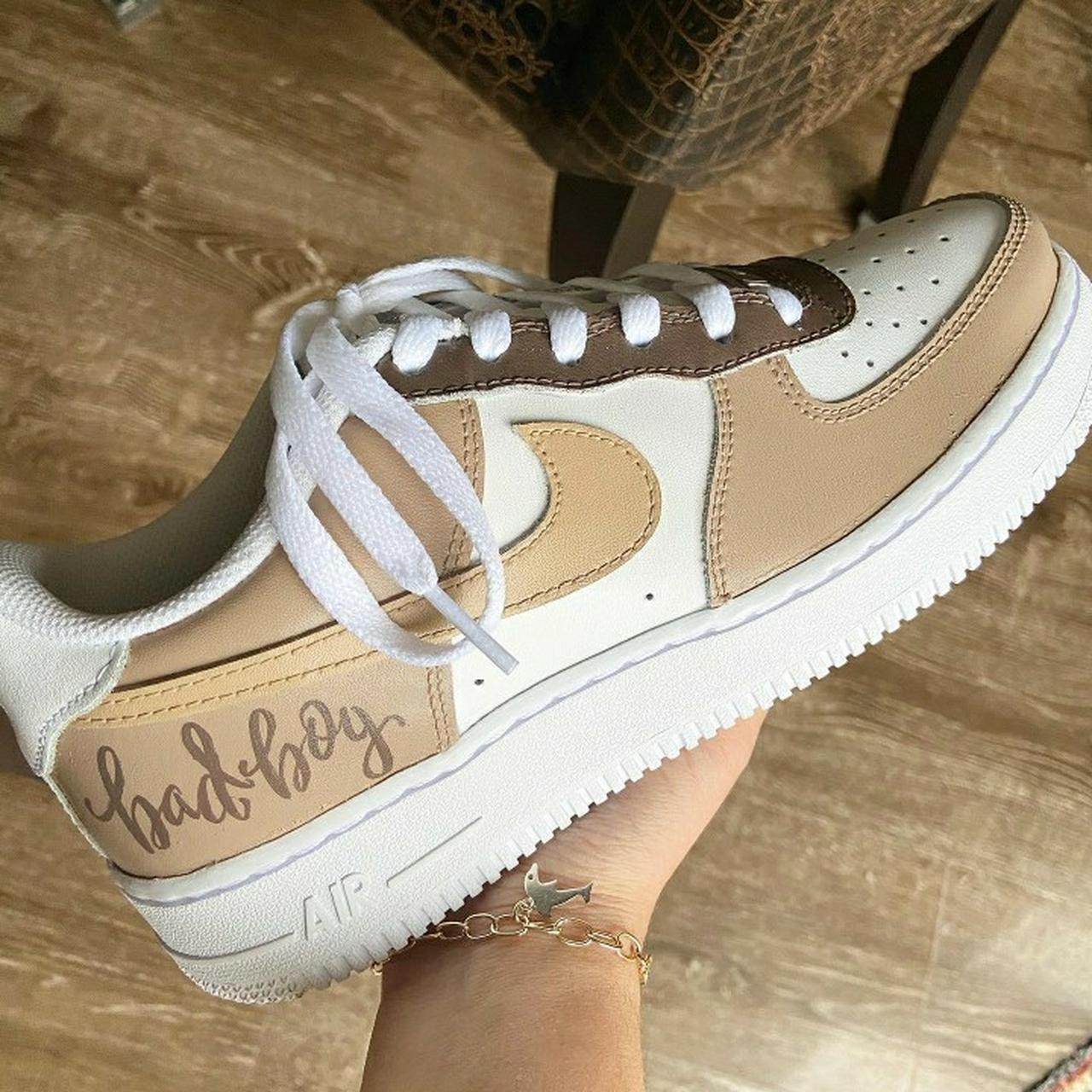 Hand painted custom af1s painted with angelus... - Depop