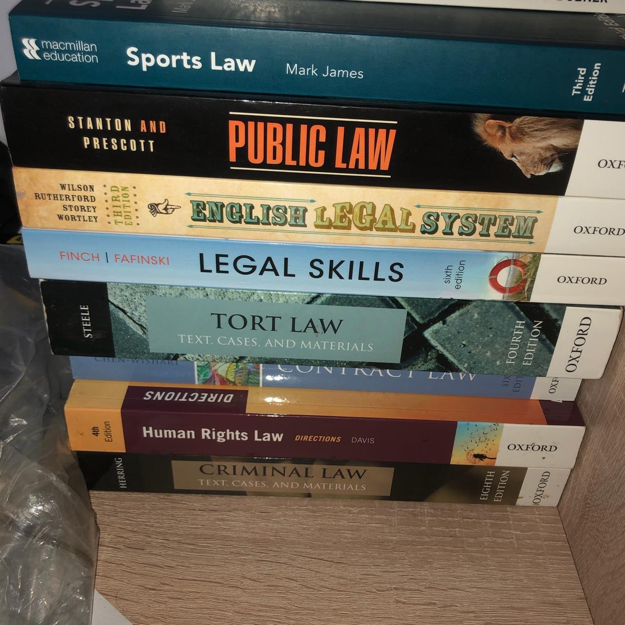 Various law degree books Message for individual... - Depop