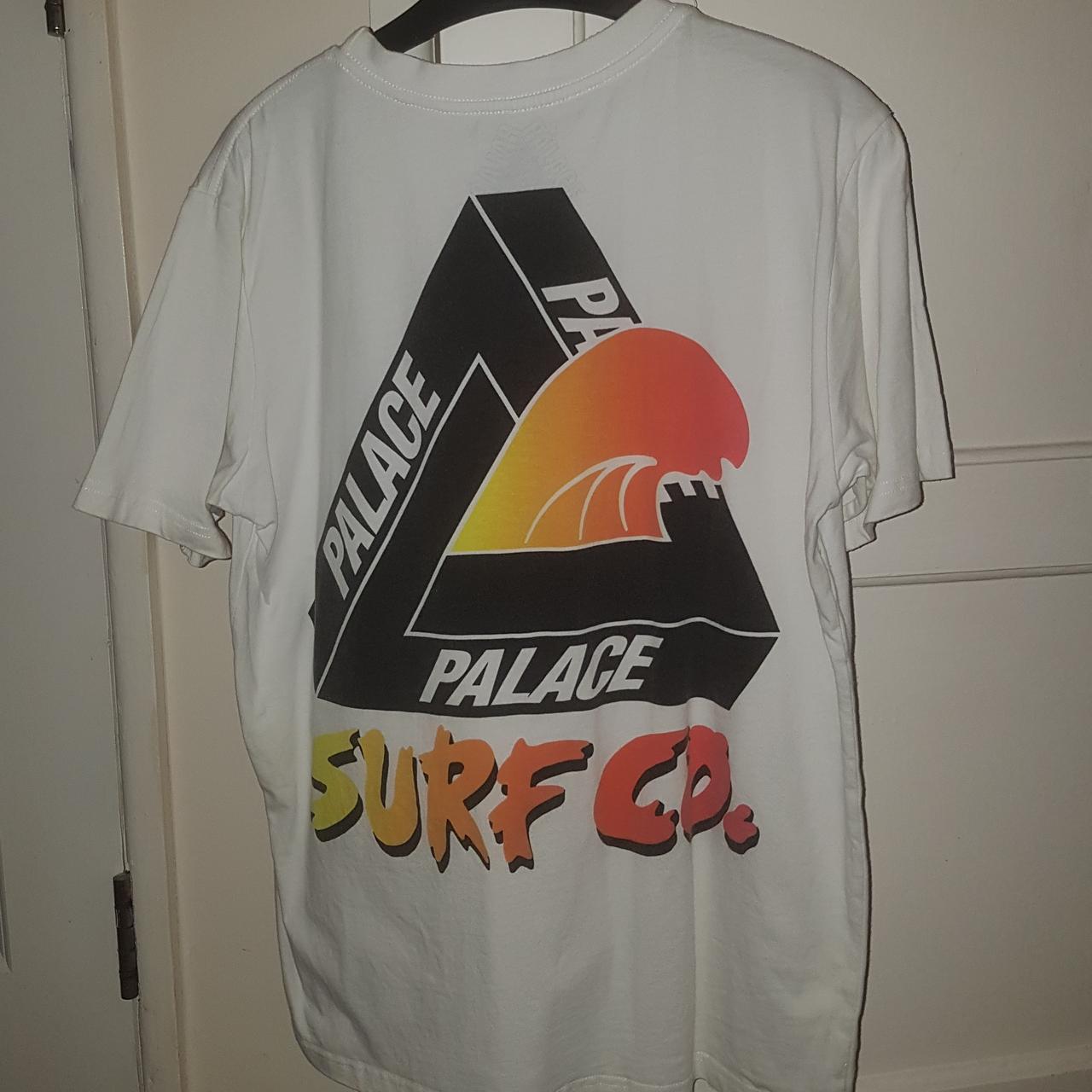 Palace Surf Co. In white with flame orange tri ferg... - Depop