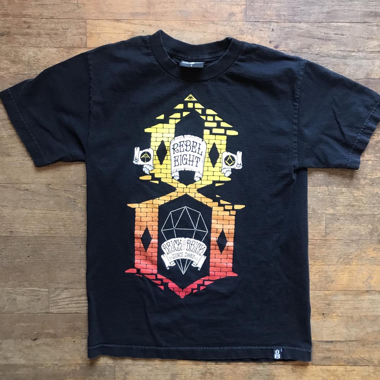 Rebel 8 shirt size Small front graphic #rebel8 - Depop