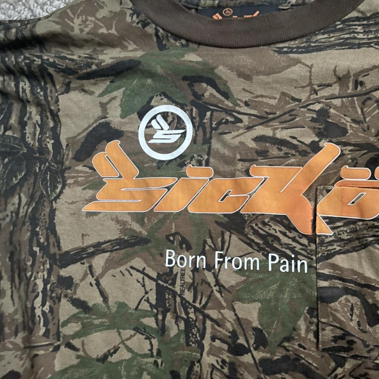 Sicko born from pain camo long sleeve atl exclusive... - Depop