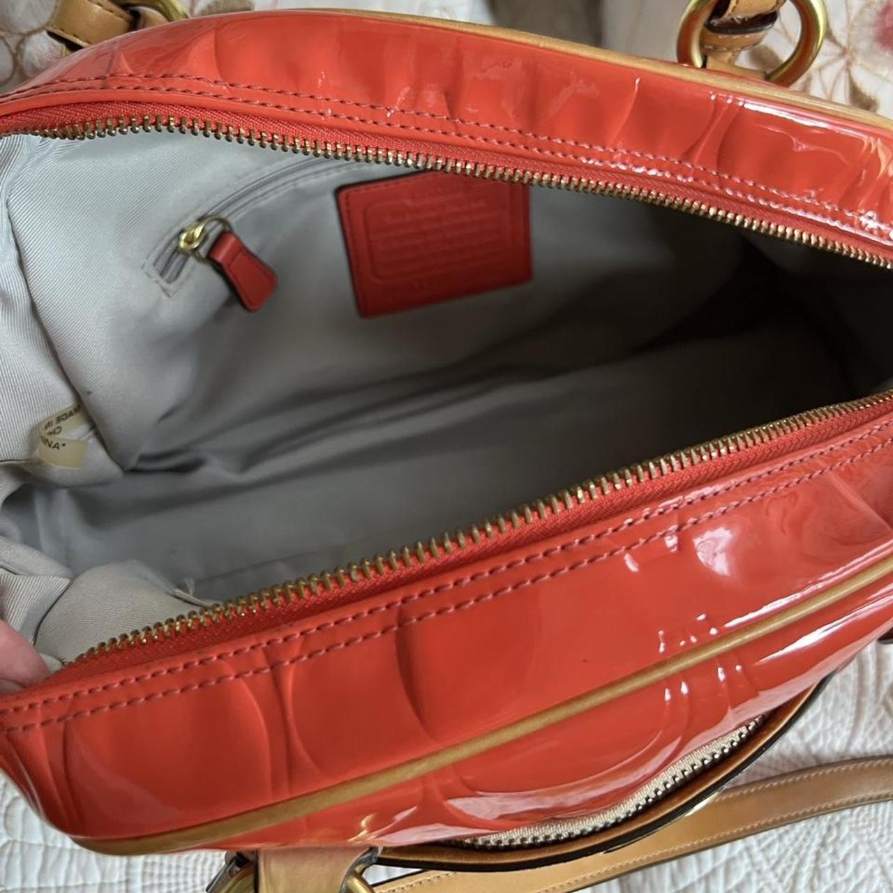 Vintage Red Coach Bag lightly used great... - Depop