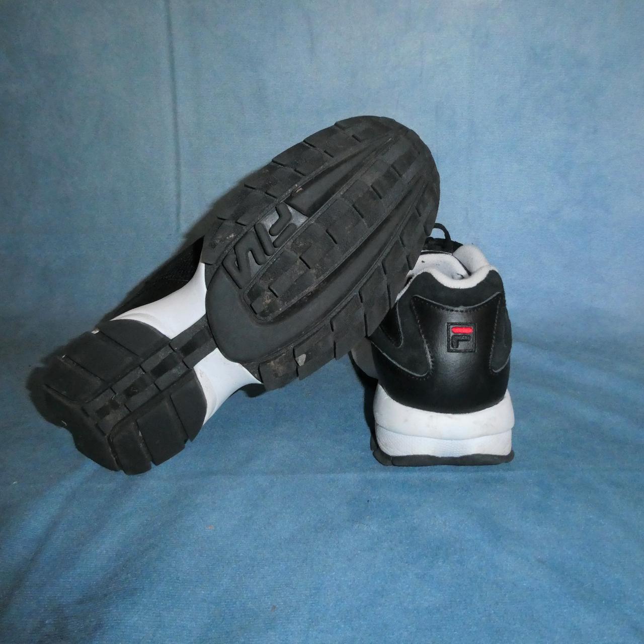 Fila Black Stomper Style Trainers w Thick Sole... - Depop