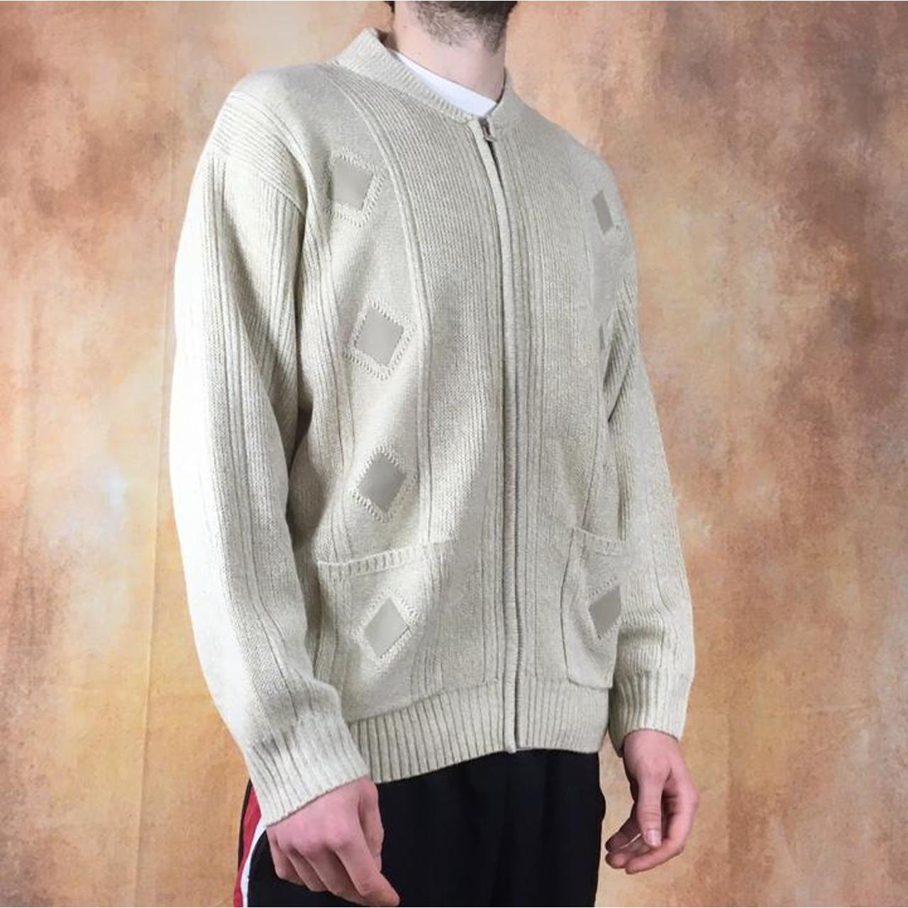 Men's Cream Cardigan | Depop