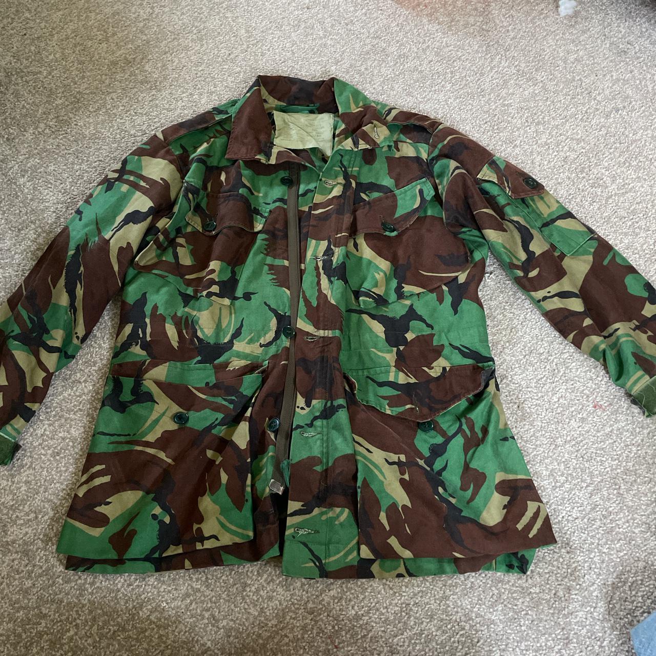 DPM camo army surplus coat Very heavy and wind... - Depop