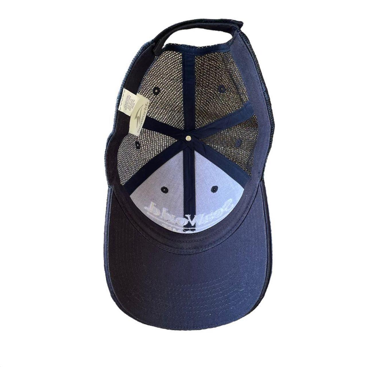 Sea World Rescue Snap Back Hat Cap Shamu Blue Mesh... - Depop