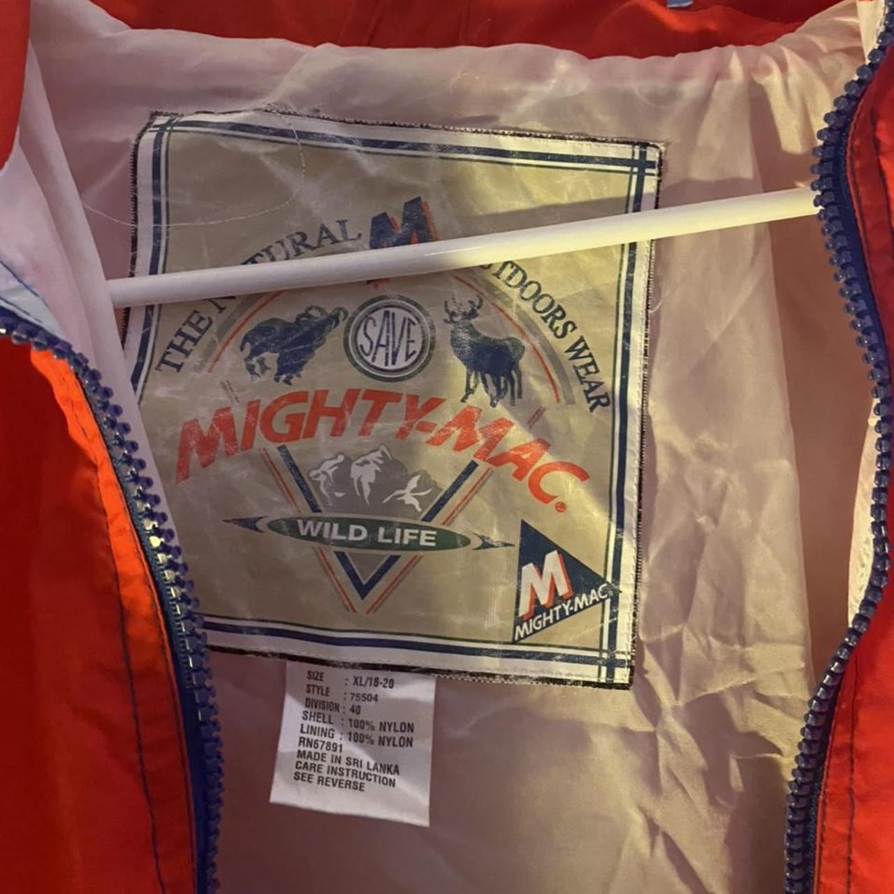 Vintage 1990's Mighty Mac color block windbreaker.... - Depop