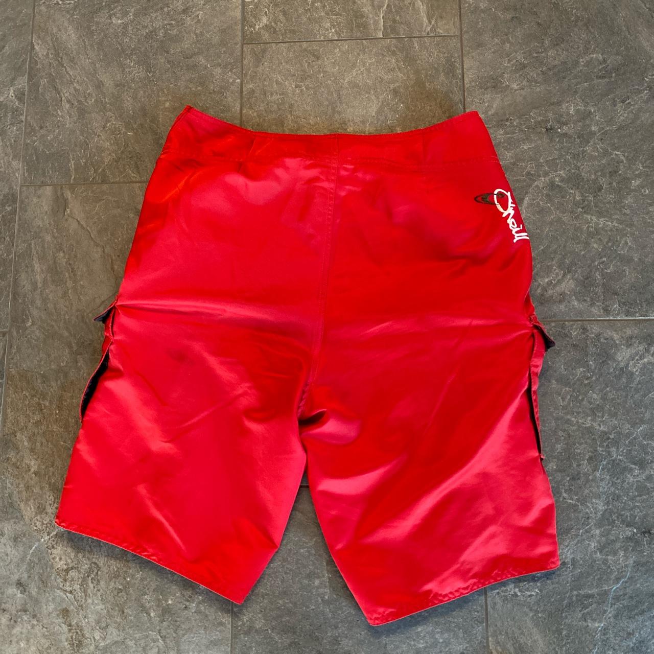 O’Neil red board shorts long shorts surf shorts... - Depop