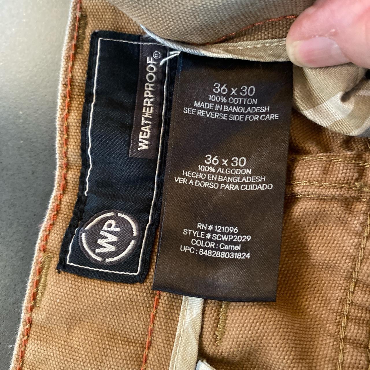 Weatherproof Brand tan khaki outdoor work pants size... - Depop