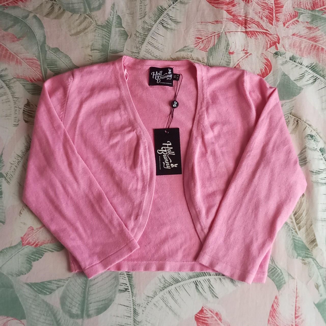 Pink Hell Bunny 50s Style Maggie Bolero Cutest... - Depop