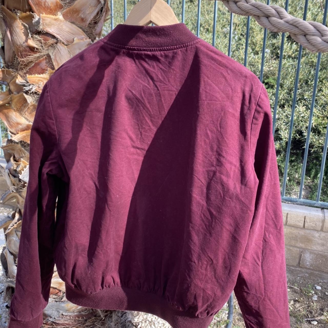Brandy Melville burgundy bomber jacket. The... - Depop