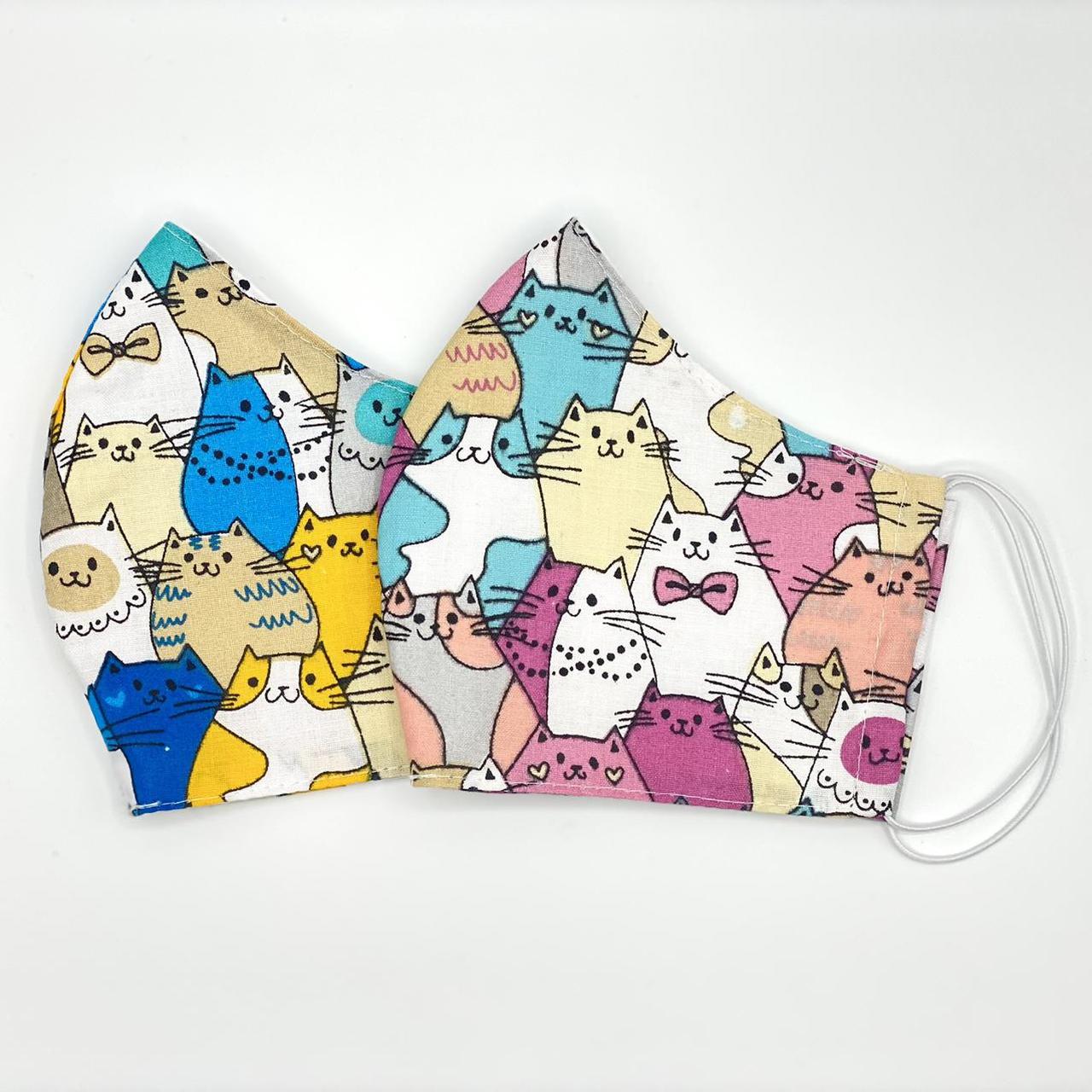 🐱 Cat Face mask super cute 100% cotton face mask... - Depop