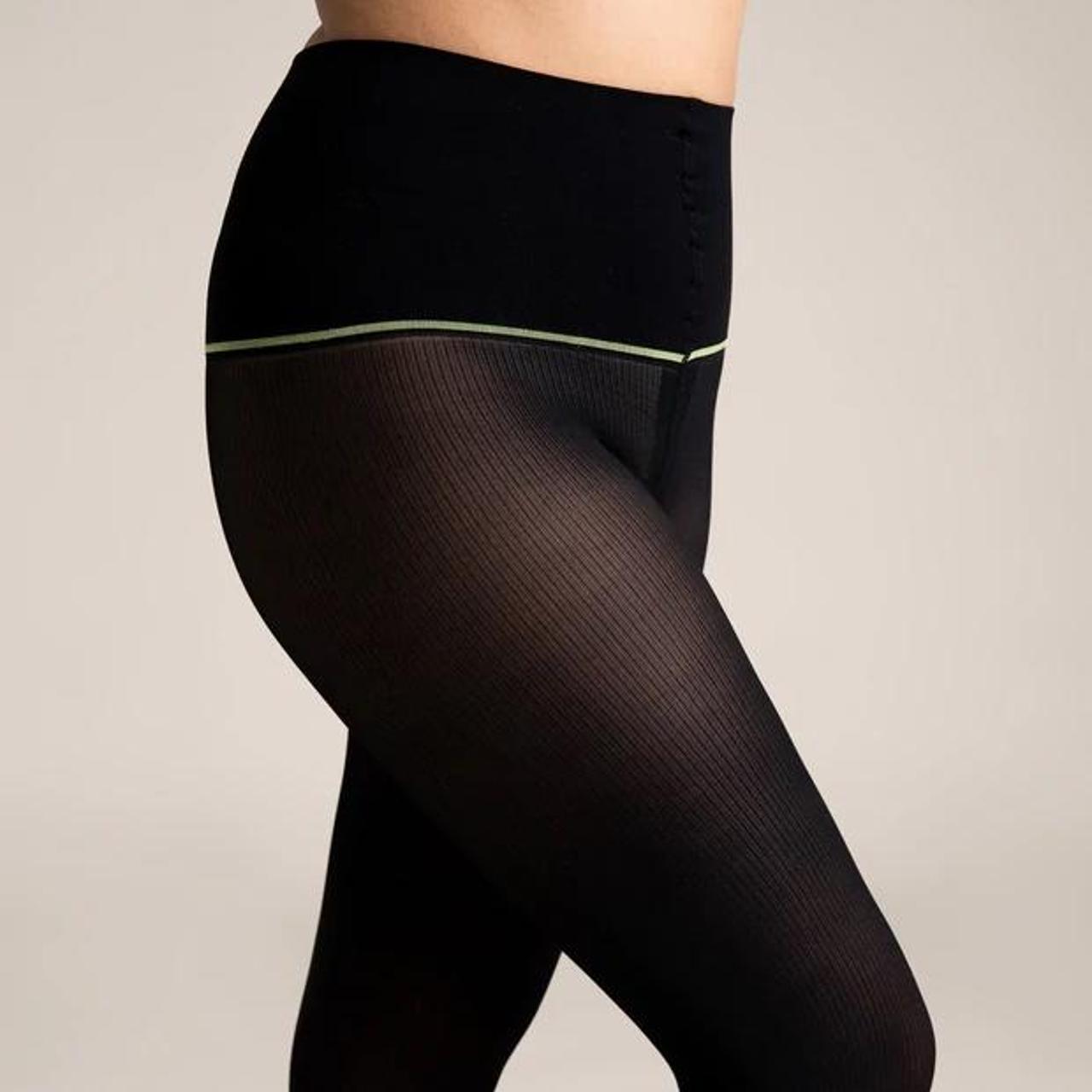 Sheertex Fine Rib Classic Sheer Tights. Black color.... - Depop