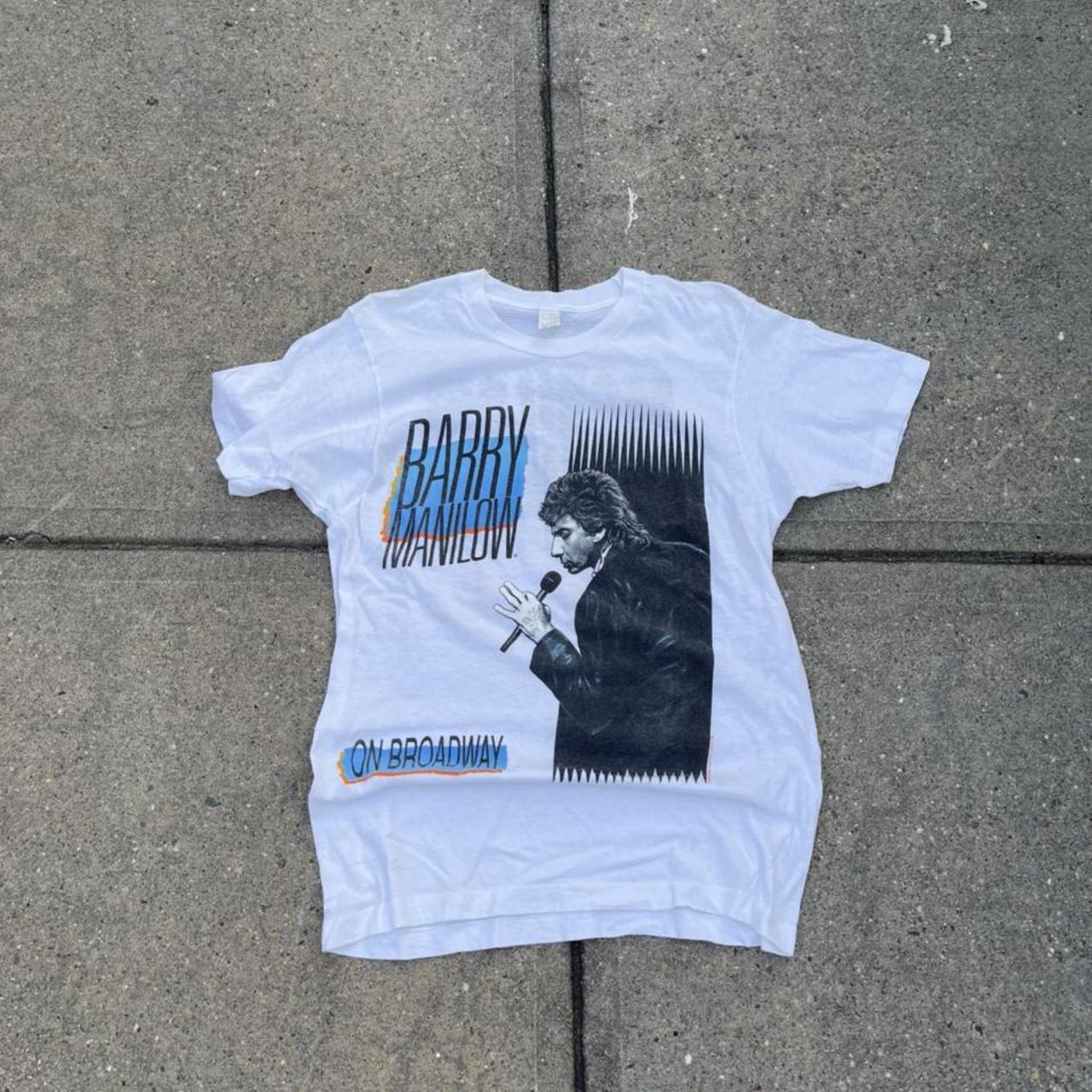 Vintage 80s Barry Manilow On Broadway Tour... - Depop