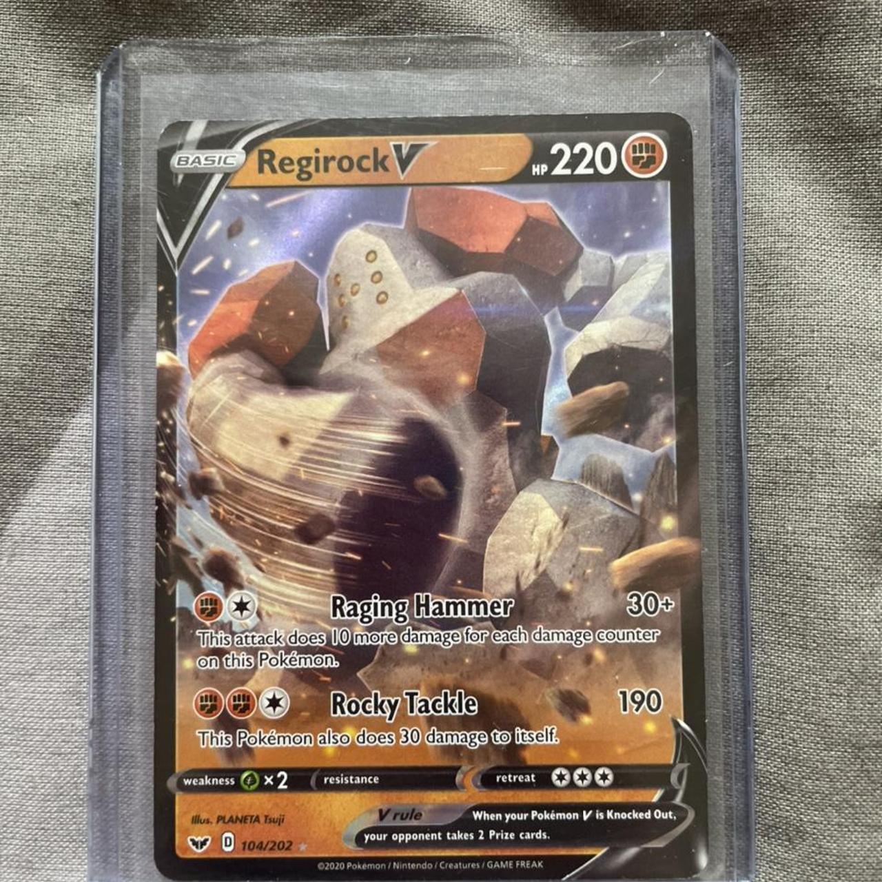 Regirock V - Sword & Shield Base Set 104/202. Pack... - Depop