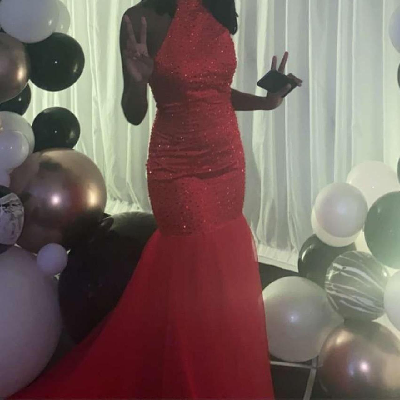 Cute prom dress, looks so good on anybody #RED #PROM... - Depop