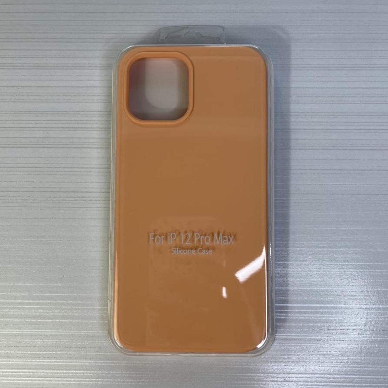 IPhone 12 Pro Max Orange Peach Silicone Premium Case... - Depop