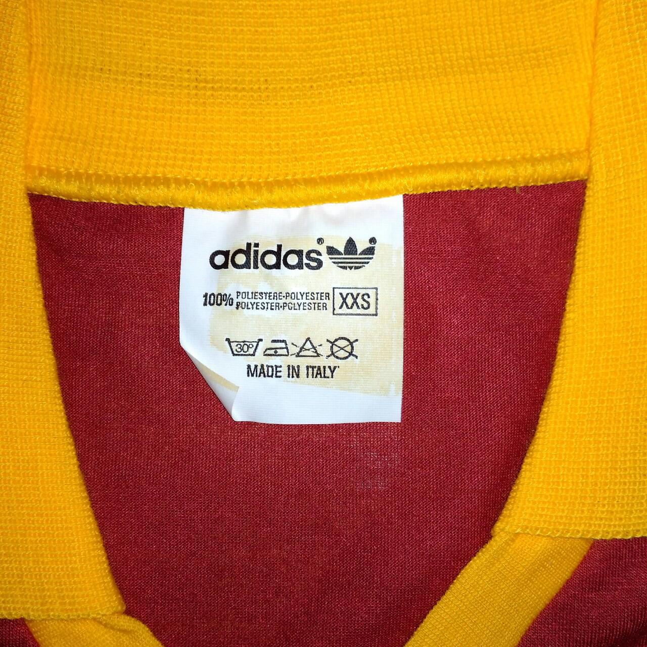 ADIDAS AS ROMA 1991-92 BARILLA FOOTBALL SHIRT... - Depop
