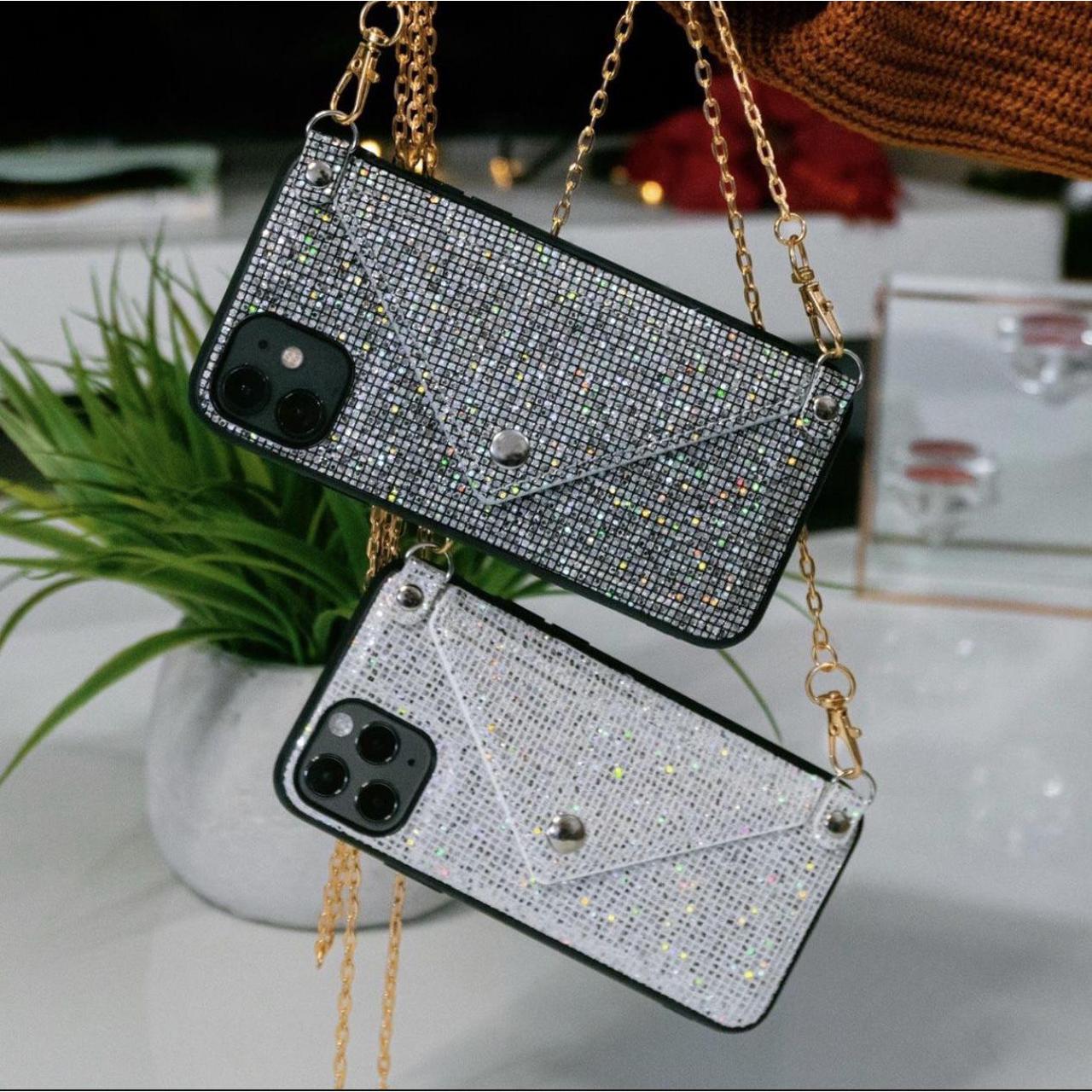 2 Glitter Diamond Bling iPhone Wallet cases for... - Depop