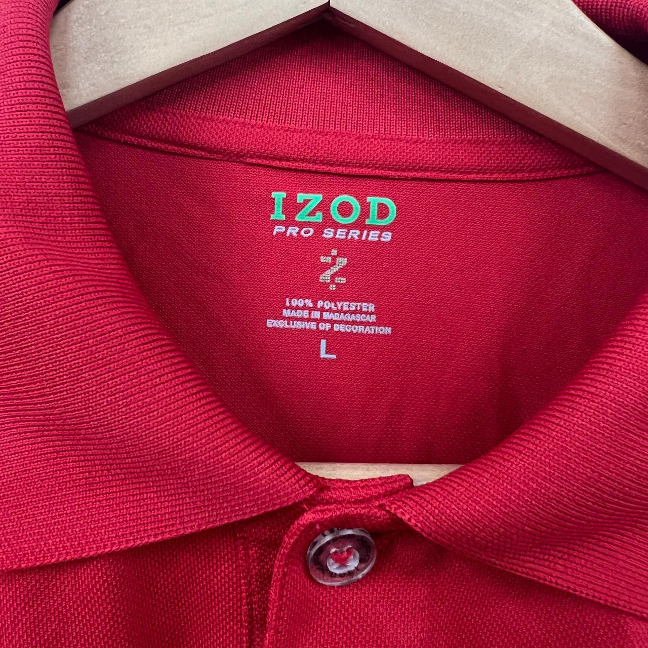 Izod Men's Red Polo-shirts | Depop
